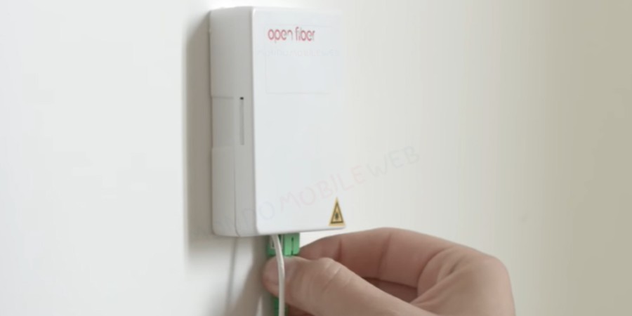 Cablaggio fibra ottica in casa